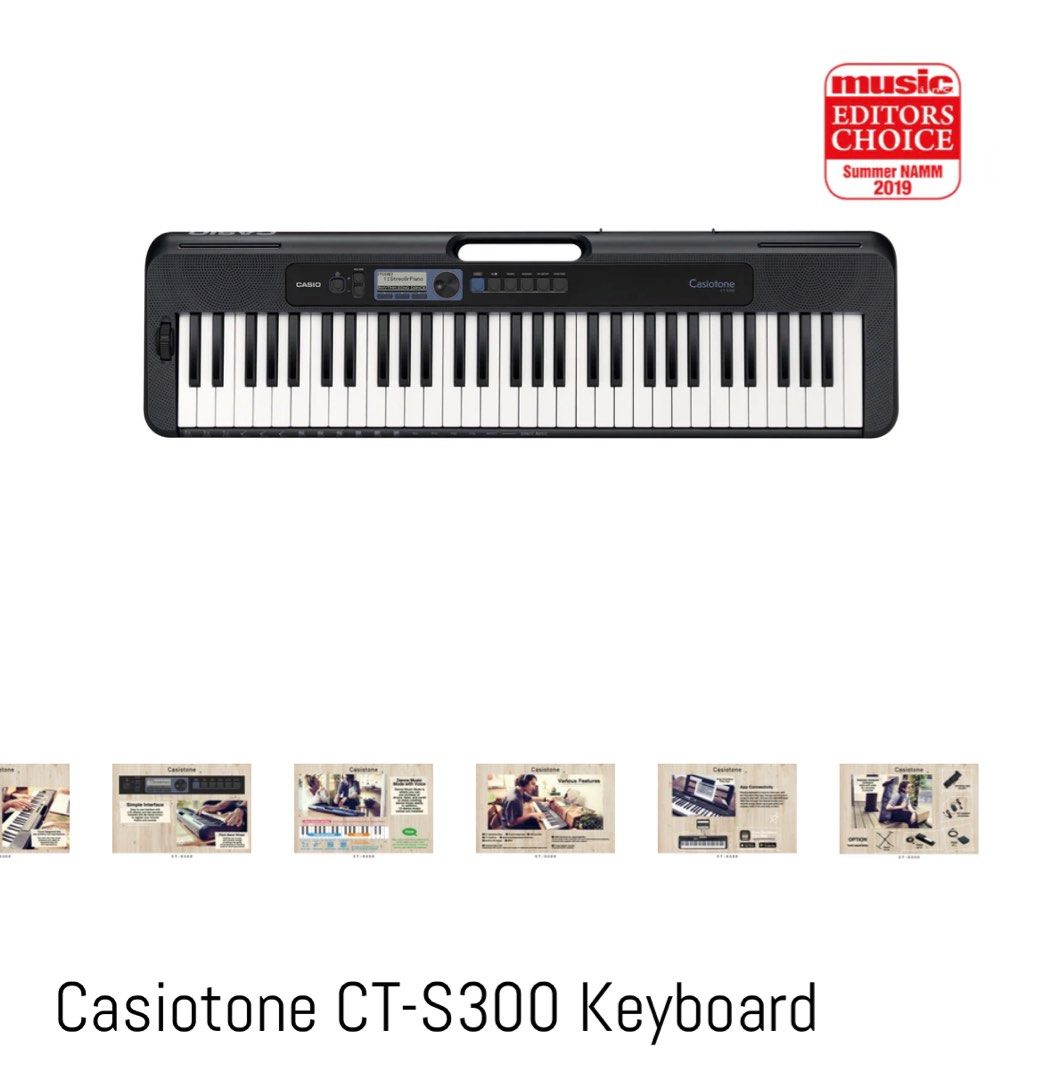 Casiotone CT-S300 Keyboard, Hobbies & Toys, Music & Media, Musical ...