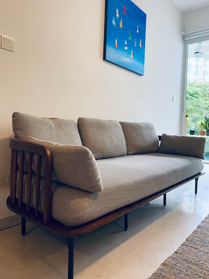 Castlery Wayne Sofa 3 seaters, Furniture & Home Living, Furniture ...
