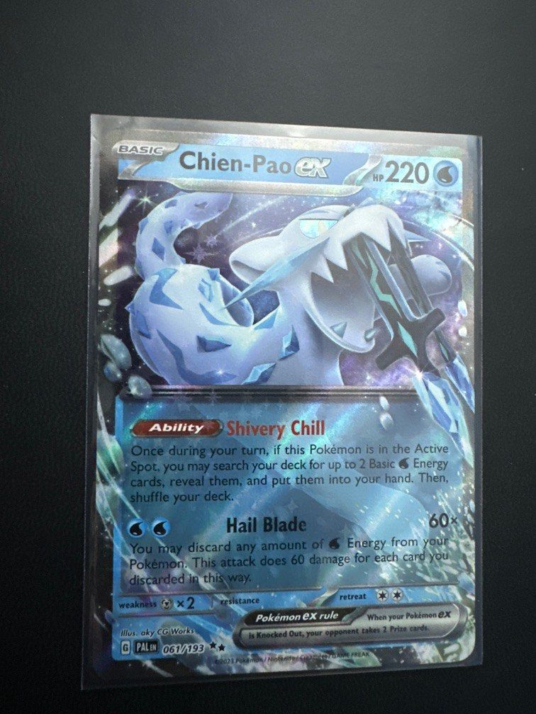 Chien-Pao ex Pokémon TCG, Hobbies & Toys, Toys & Games on Carousell