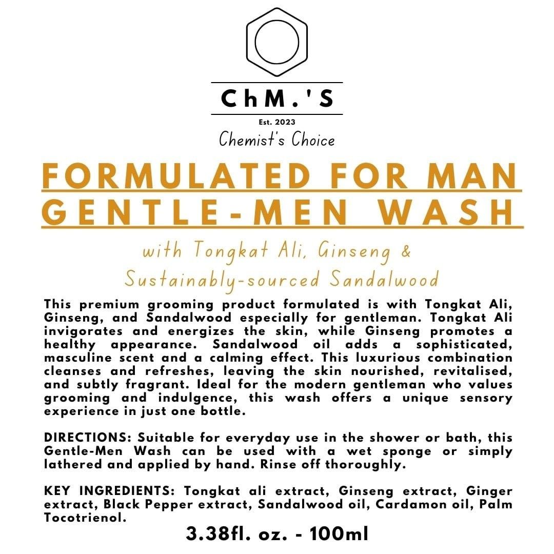 ChM.'S Gentle-Men Wash / Masculine Wash/ Men's Intimate Care Foam Soap ...