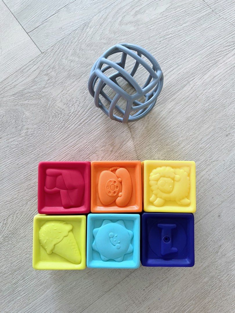 Colourful Blocks and Ball, Babies & Kids, Infant Playtime on Carousell