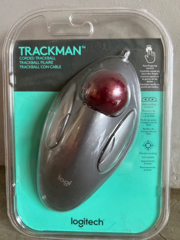 Corded trackball mouse (trackman from Logitech), Computers & Tech ...