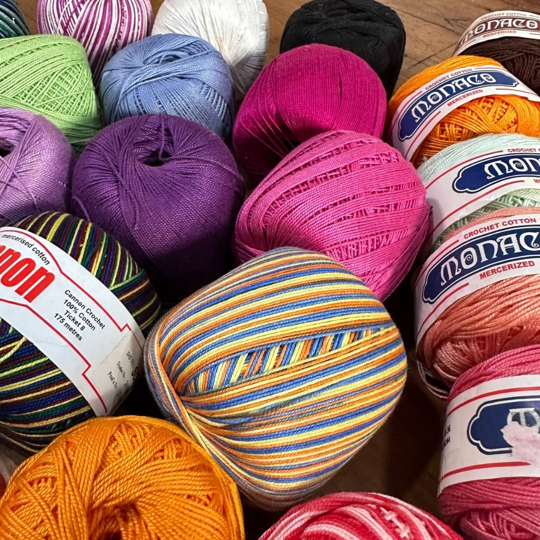 Crochet Thread Bulk Mixed on Carousell