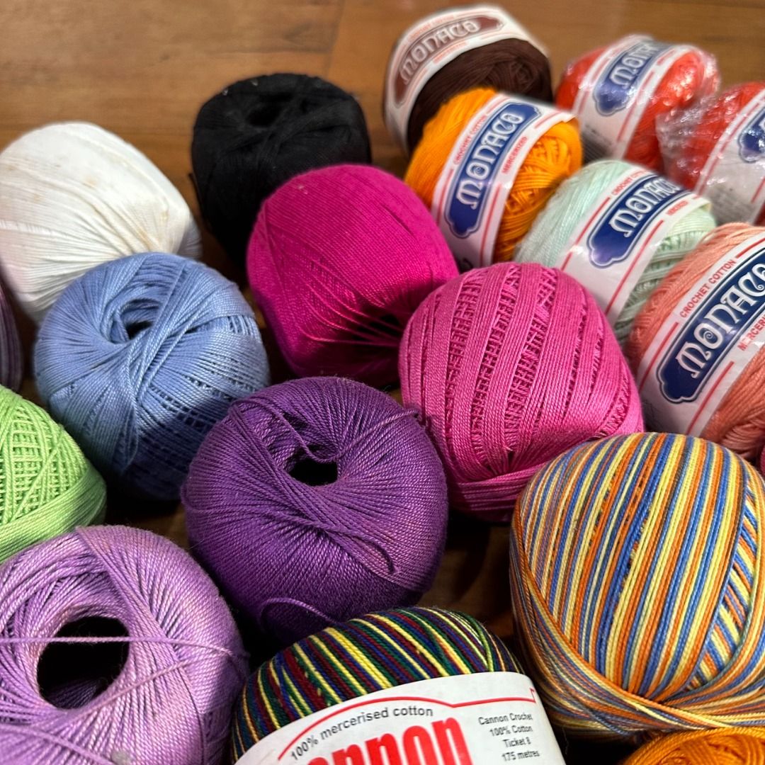 Crochet Thread Bulk Mixed on Carousell