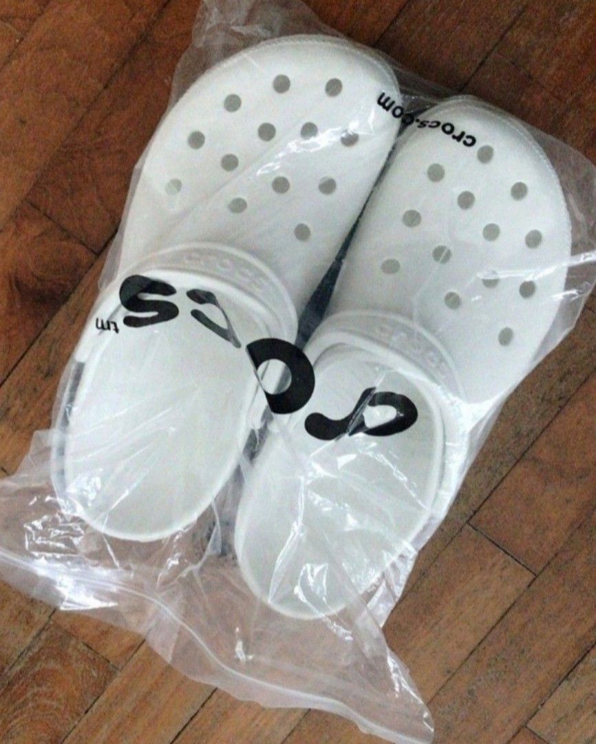 Classic Crocs White Men, Men's Fashion, Footwear, Flipflops and Slides ...