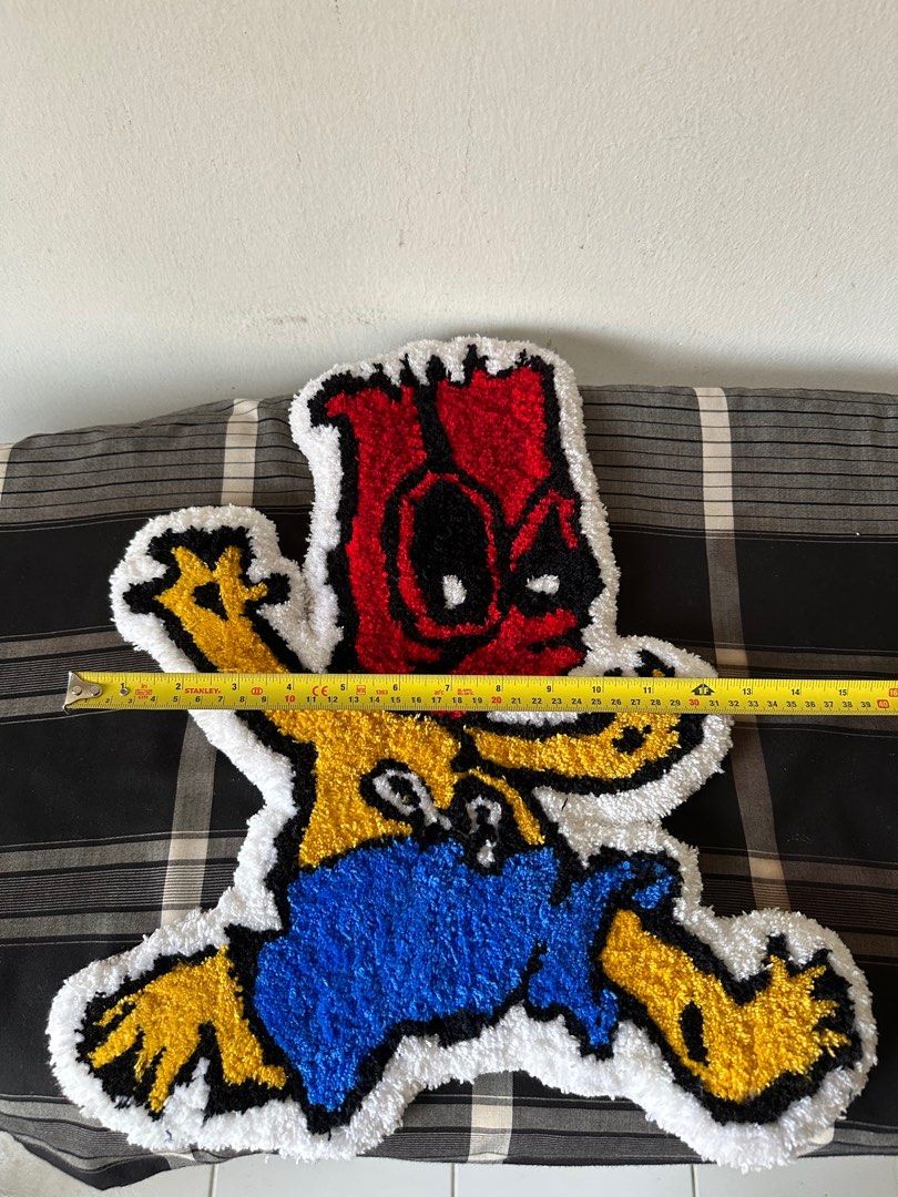 Deadpool Bart The Simpson tufted rug, Hobbies & Toys, Stationery ...