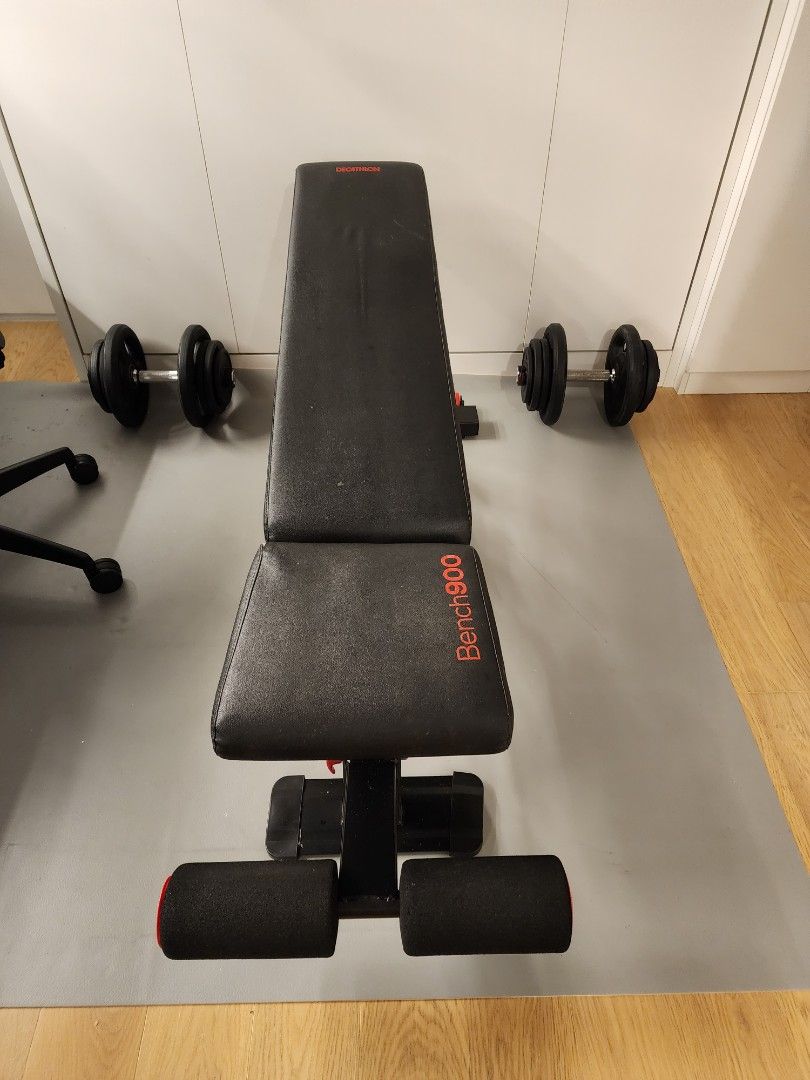 Decathlon bench 900, Sports Equipment, Exercise & Fitness, Toning ...