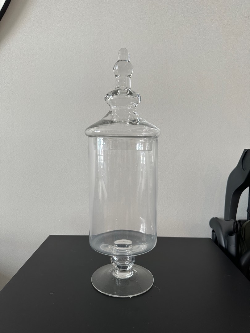 Hurricane Glass Jar Furniture And Home Living Home Decor Vases And Decorative Bowls On Carousell
