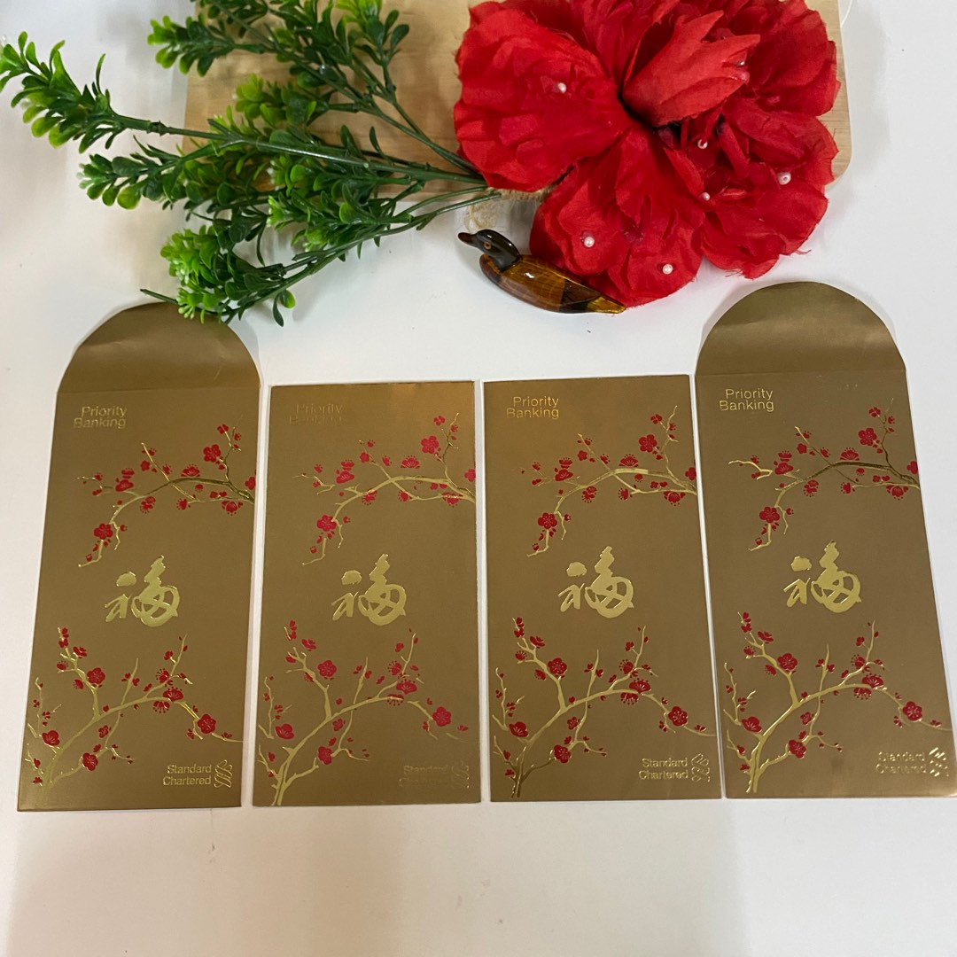 Defect Standards Chartered priority banking Ang Pow packet_ Gold packet ...