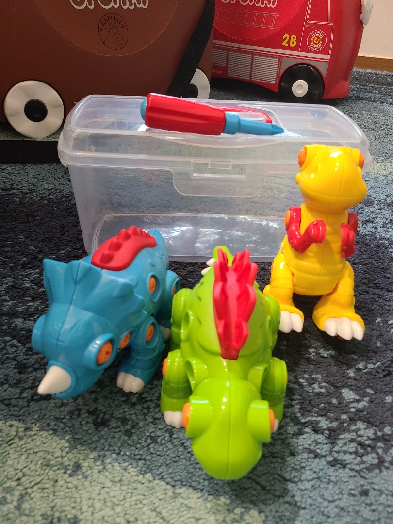 Dino toys on wheels, Hobbies & Toys, Toys & Games on Carousell