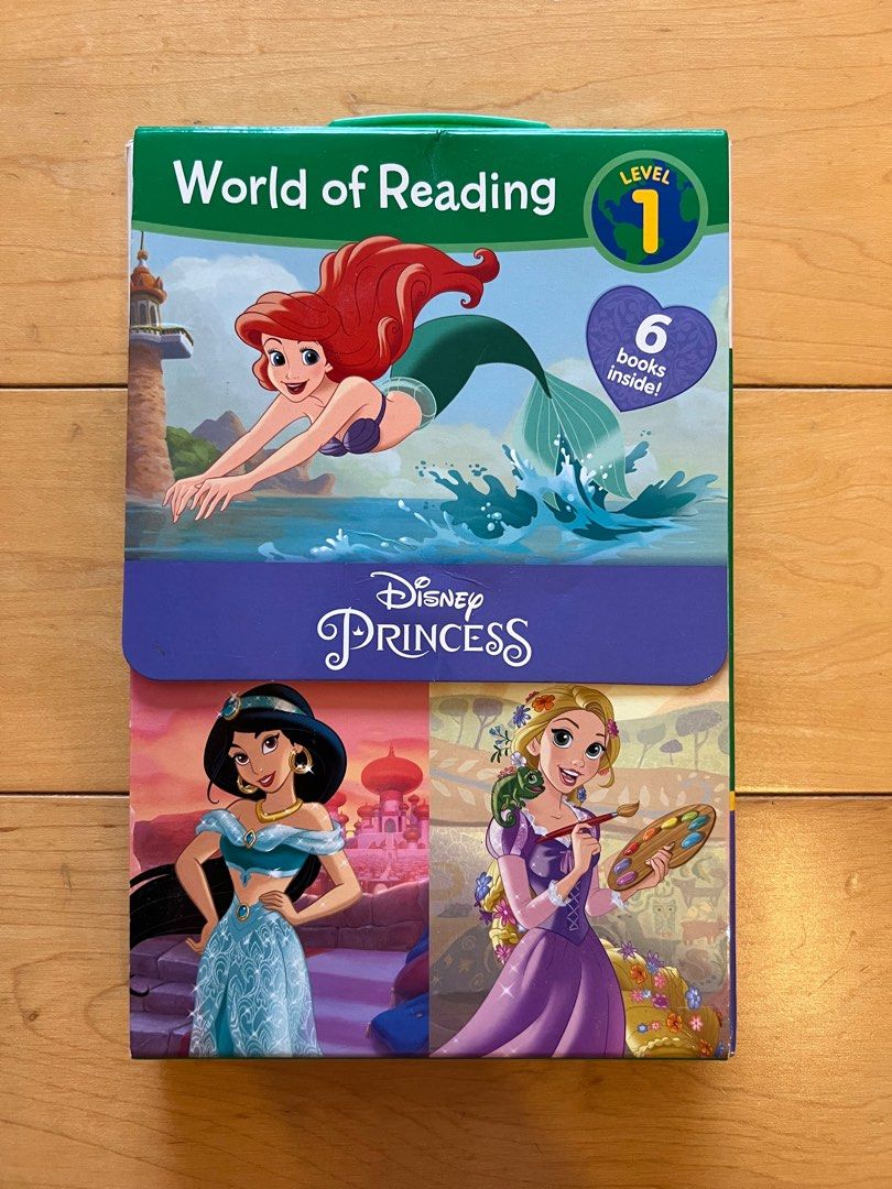 Disney Princess story books set - World of Reading , 興趣及遊戲, 書本 & 文具, 小說 ...