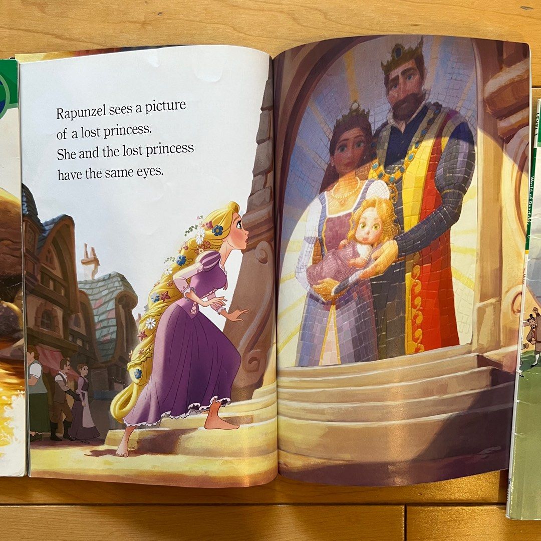 Disney Princess story books set - World of Reading , 興趣及遊戲, 書本 & 文具, 小說 ...