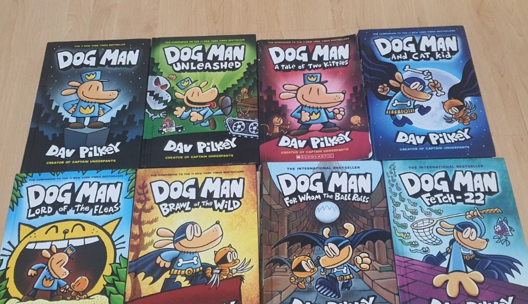 Dog Man book 1 - 8, Hobbies & Toys, Books & Magazines, Children's Books ...