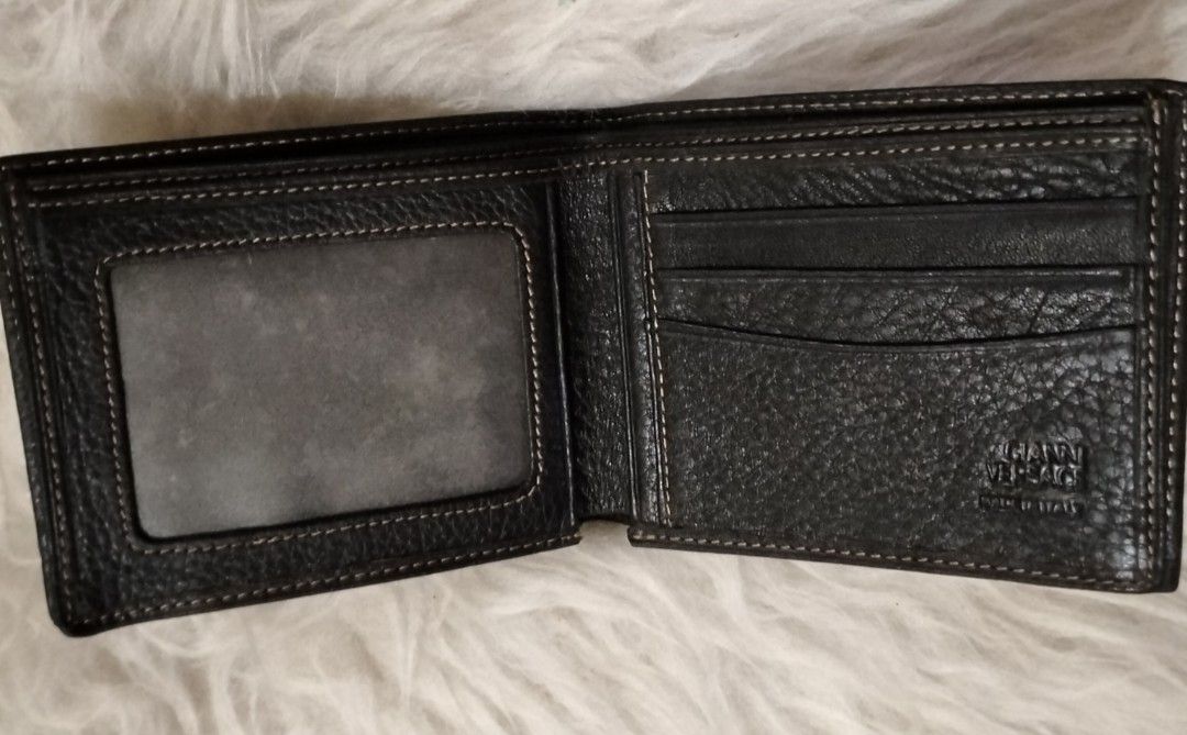 Dompet lipat Pria Kulit jeruk Hitam, Fesyen Pria, Tas & Dompet , Dompet ...