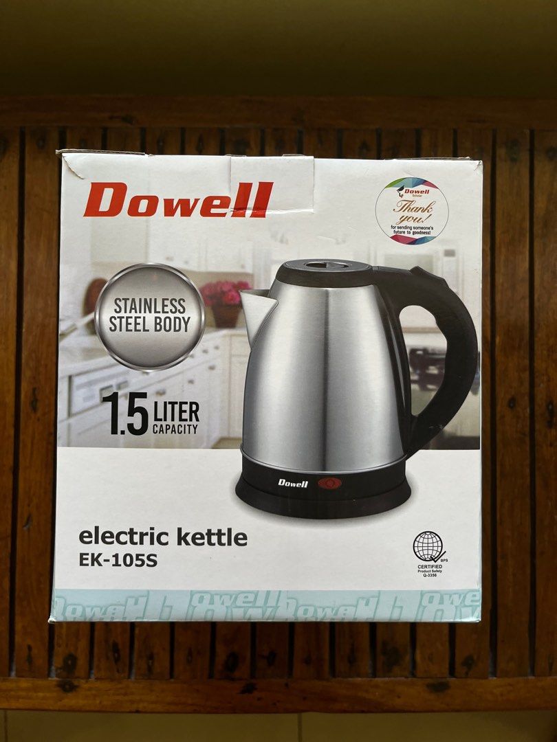 Dowell 1.5L Electric Kettle (EK-105S) on Carousell