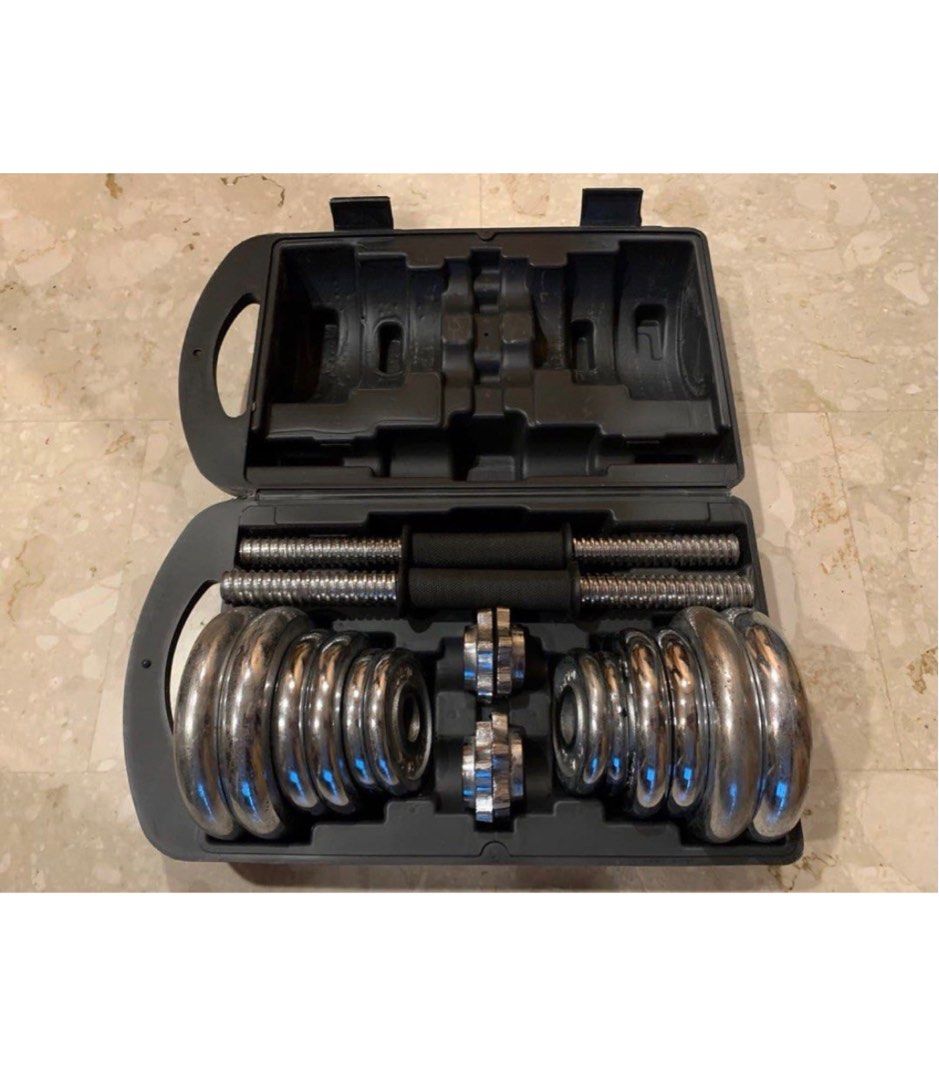 Dumbbell Set 20 Kg, Sports Equipment, Exercise & Fitness, Weights ...