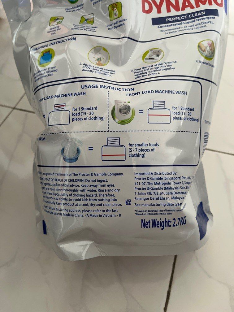 Dynamo concentrated liquid detergent refill 2.75kg, TV & Home ...