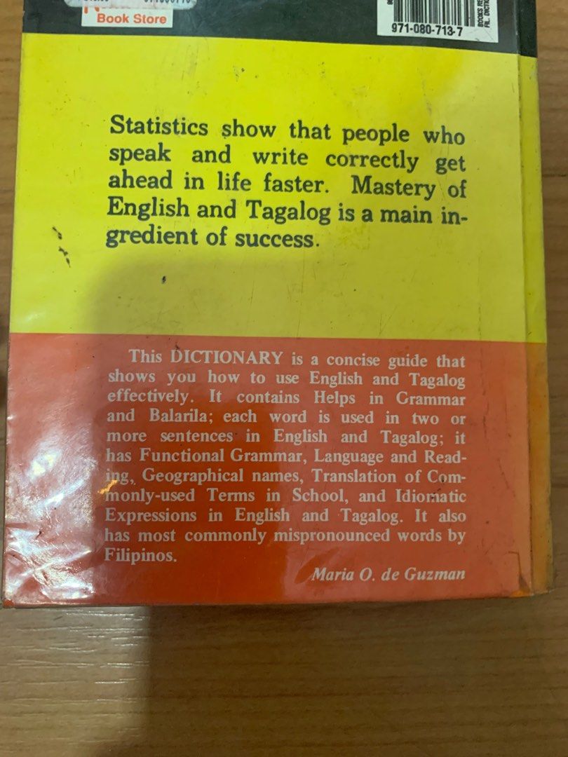 English tagalog dictionary book, Hobbies & Toys, Books & Magazines ...