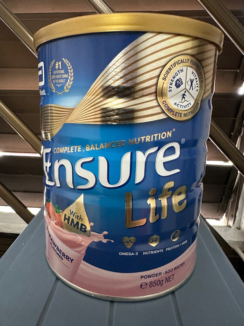 Ensure Life Adult Nutrition - Strawberry (850g), Health & Nutrition ...