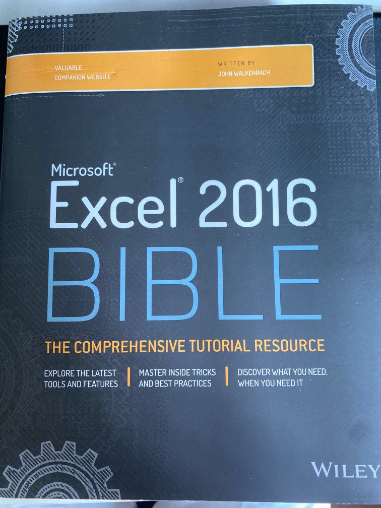 Excel 2016 bible, Hobbies & Toys, Books & Magazines, Textbooks on Carousell