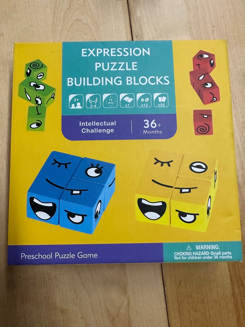 Expressions Puzzle Building Blocks, Hobbies & Toys, Toys & Games on ...