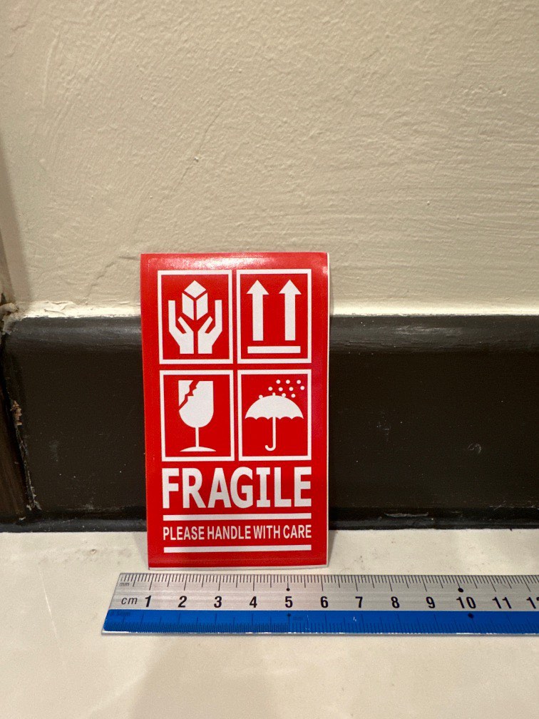 Fragile stickers, Hobbies & Toys, Stationery & Craft, Craft Supplies ...