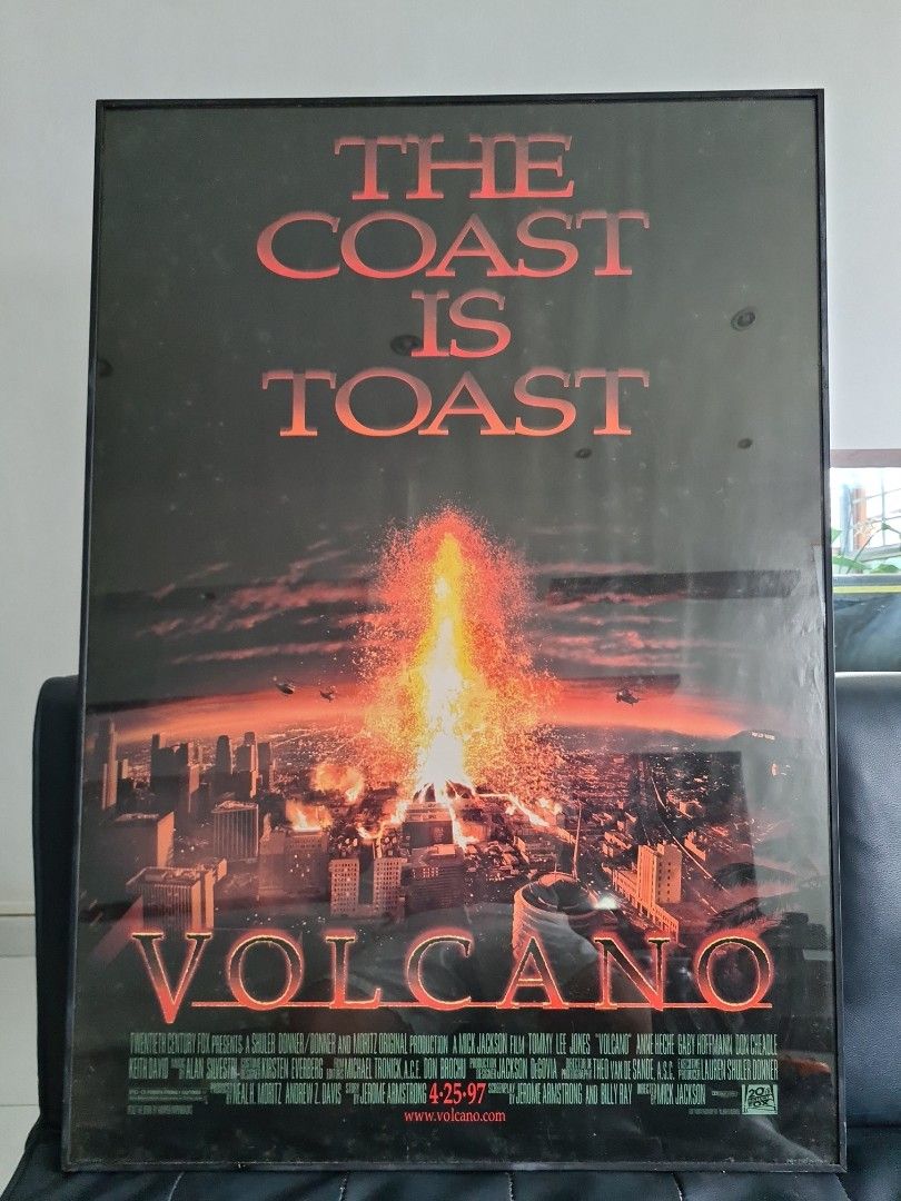 Frame Picture - Volcano movie poster, Furniture & Home Living, Home ...