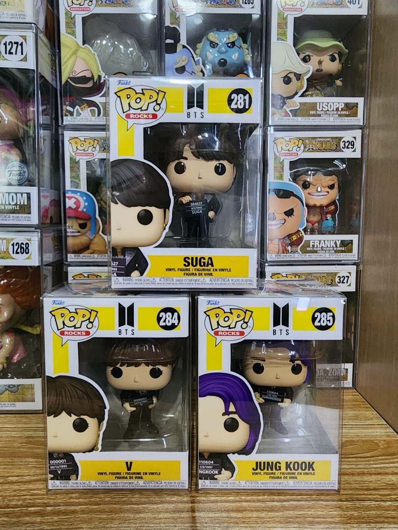 Funko POP! Rocks: BTS Butter Suga / V / Jung Kook, Hobbies & Toys, Toys & Games on Carousell