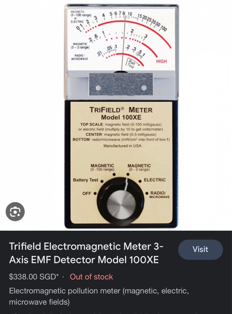 Ghost hunting equipment Trifield EMF Meter cosplay cyber punk prop ...