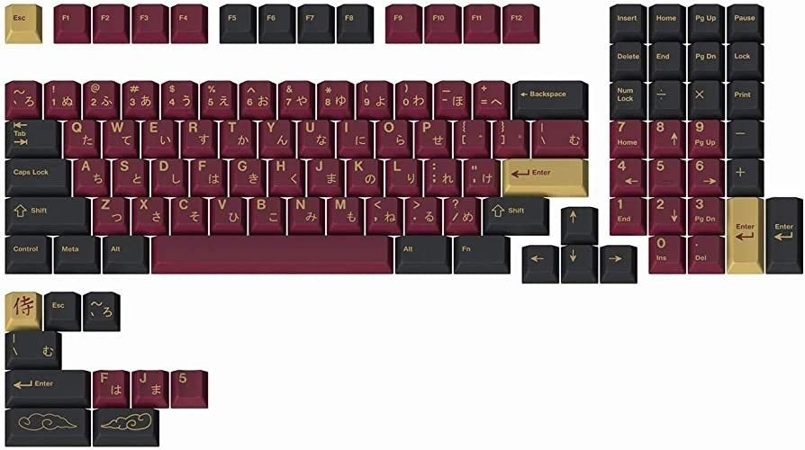 GMK Red Samurai Keycap Set, Computers & Tech, Parts & Accessories ...