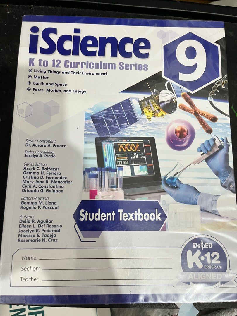 GRADE 9 SCIENCE BOOK, Hobbies & Toys, Books & Magazines, Textbooks on Carousell