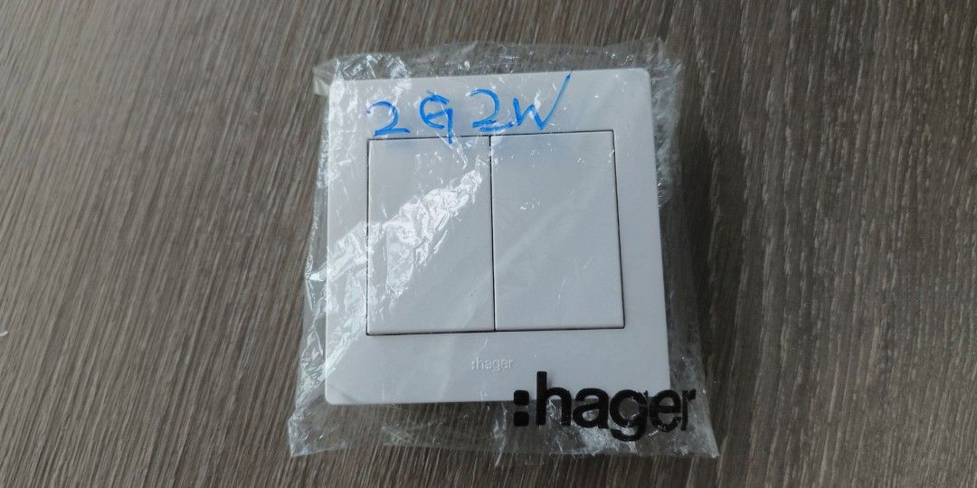 Hager Muse 2 gang 2 way, Furniture & Home Living, Lighting & Fans ...