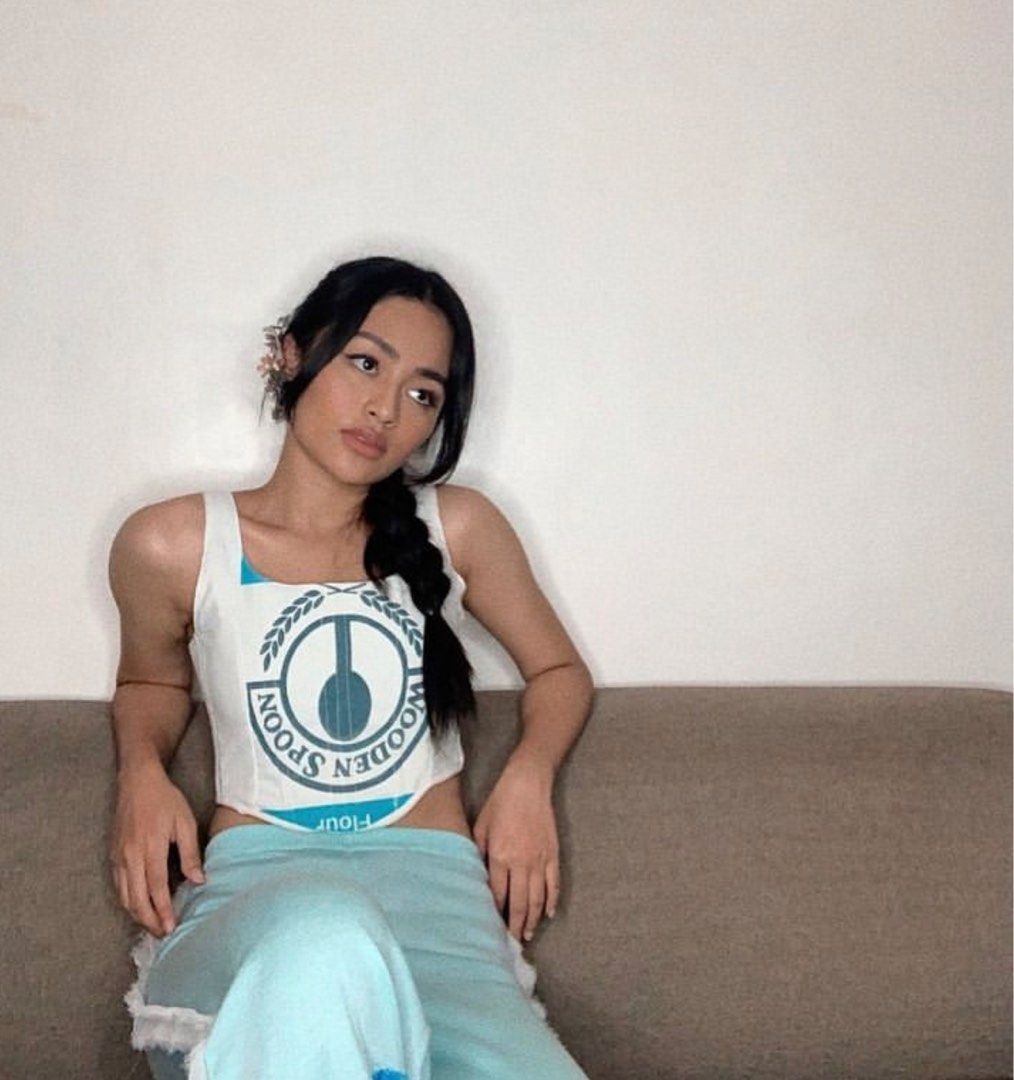 Hello Habi Azure Flour Sack Corset, Women's Fashion, Tops, Others Tops ...