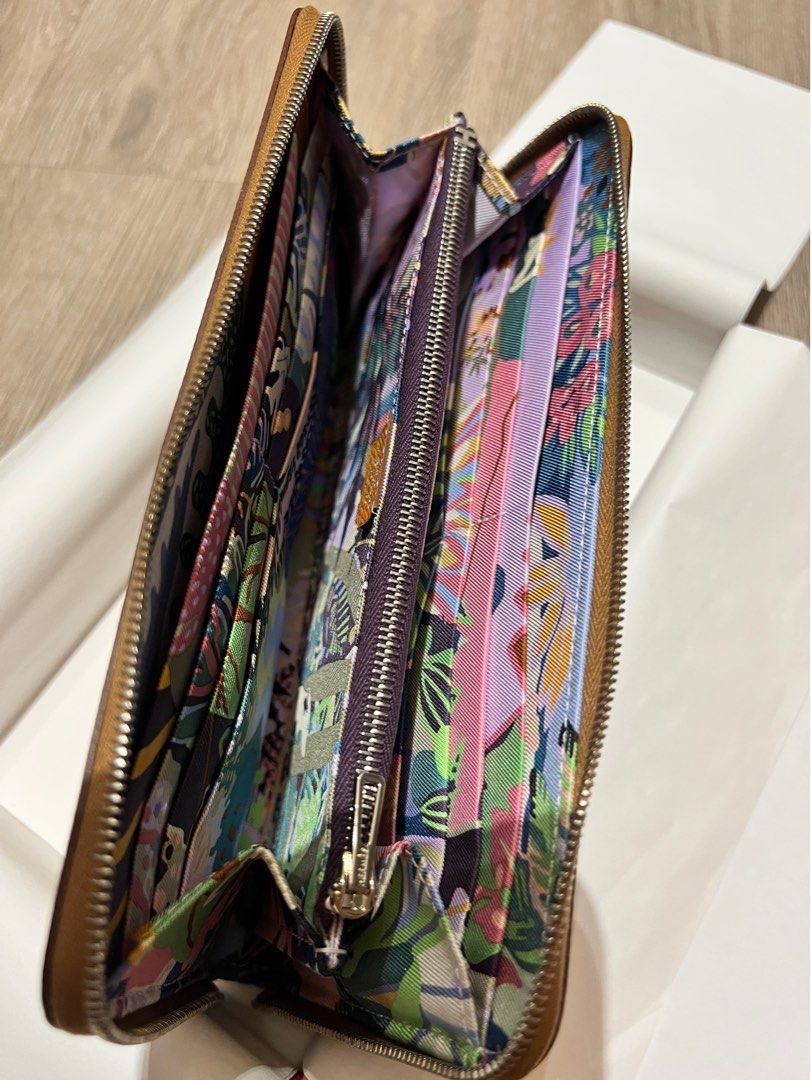 Hermes Long Wallet Silk Lining, Luxury, Bags & Wallets on Carousell