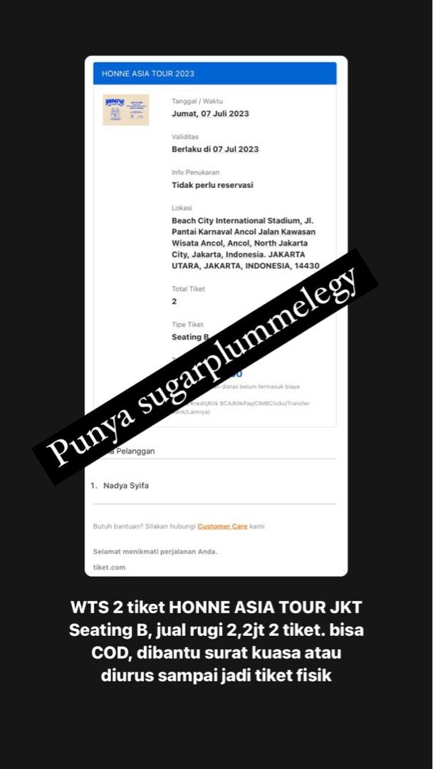 HONNE ASIA TOUR JKT, Tiket & Voucher, Tiket Acara di Carousell