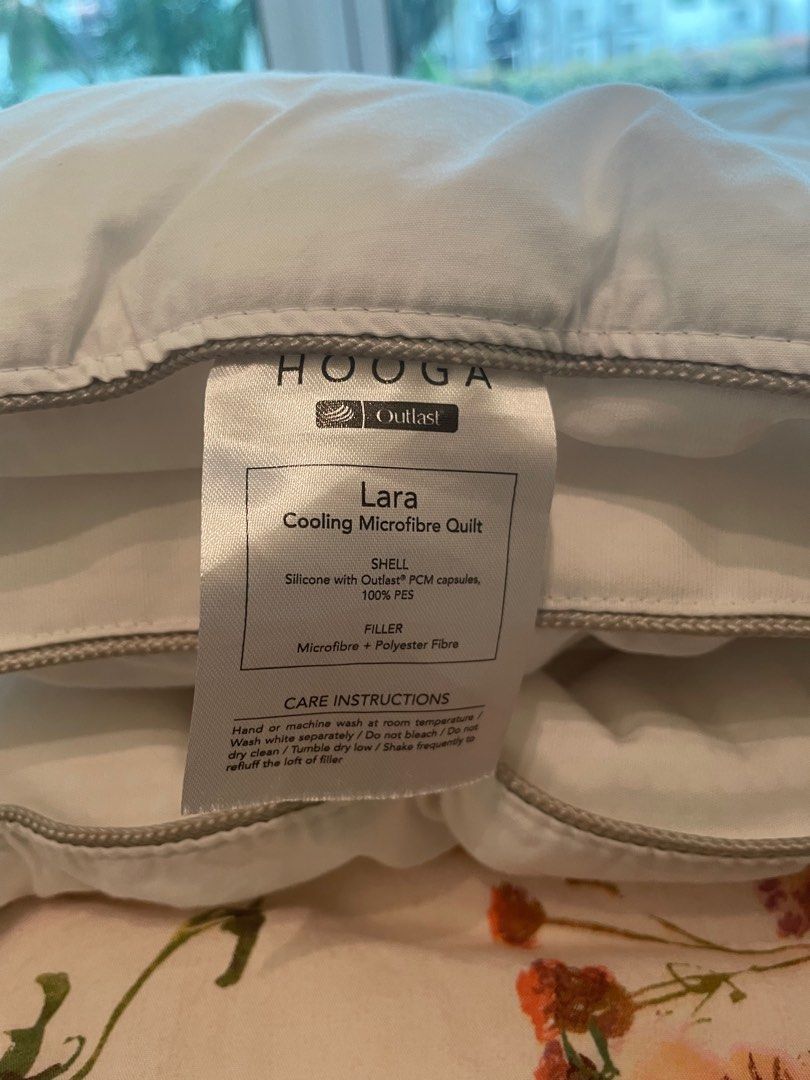 Hooga Lara Cooling Microfibre Quilt - Single, Furniture & Home Living ...