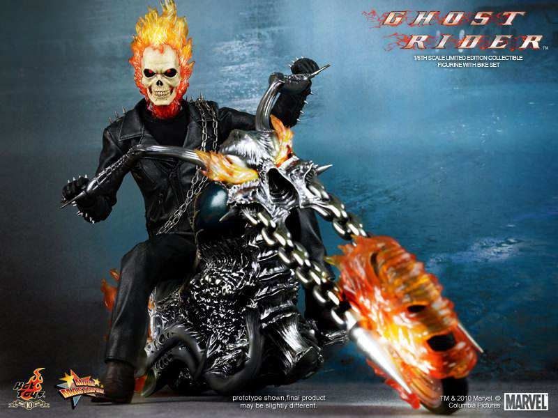 Hot Toys Ghost Rider With Hellcycle 1/6 BIB MOTORCYCLE SEPEDA MOTOR ...