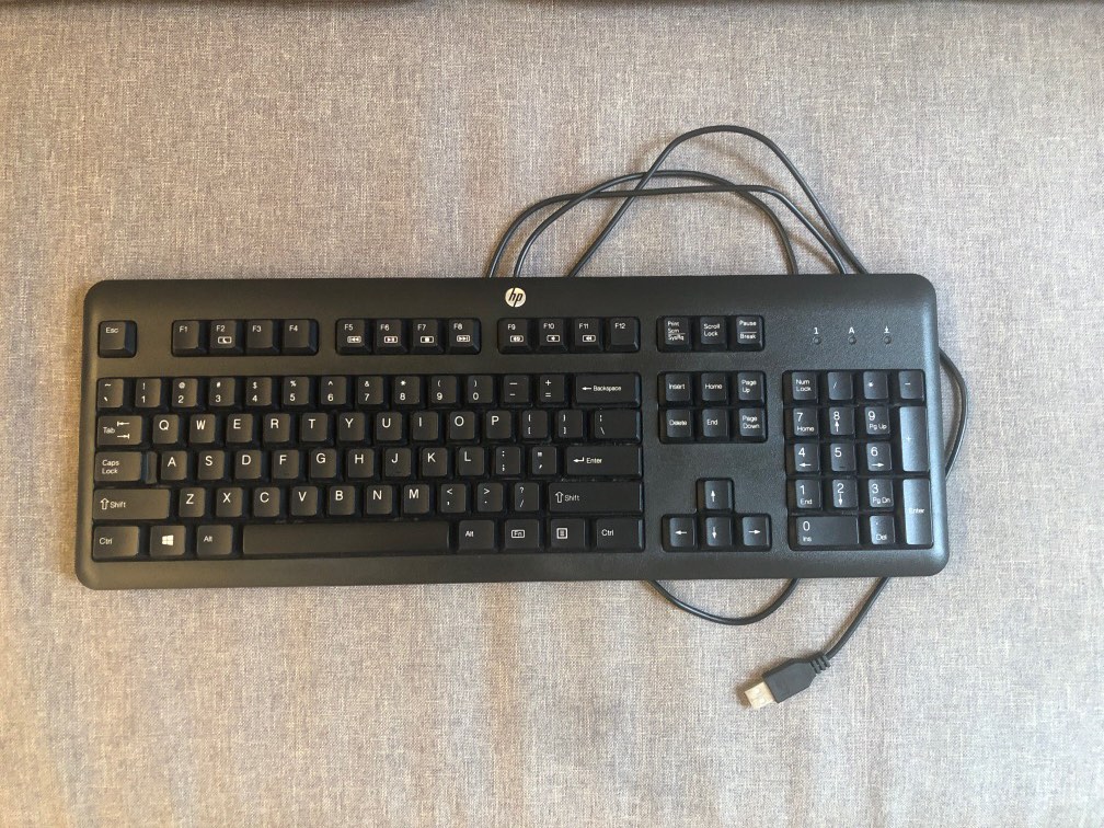HP Full Layout Keyboard, 電腦＆科技, 電腦周邊及配件, 電腦鍵盤及相關產品 - Carousell