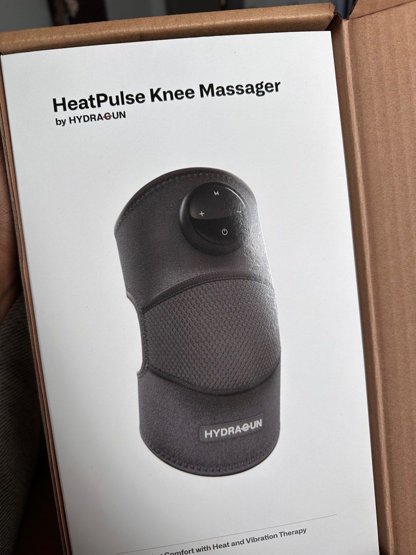 Hydragun Heat Pulse Knee Massager, Health & Nutrition, Braces, Support ...