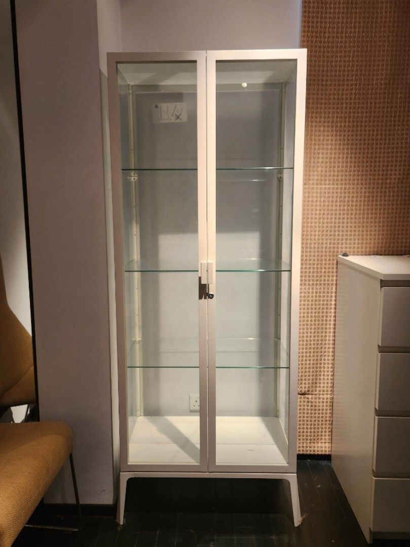 IKEA display cabinet MILSBO glass door, Furniture & Home Living ...