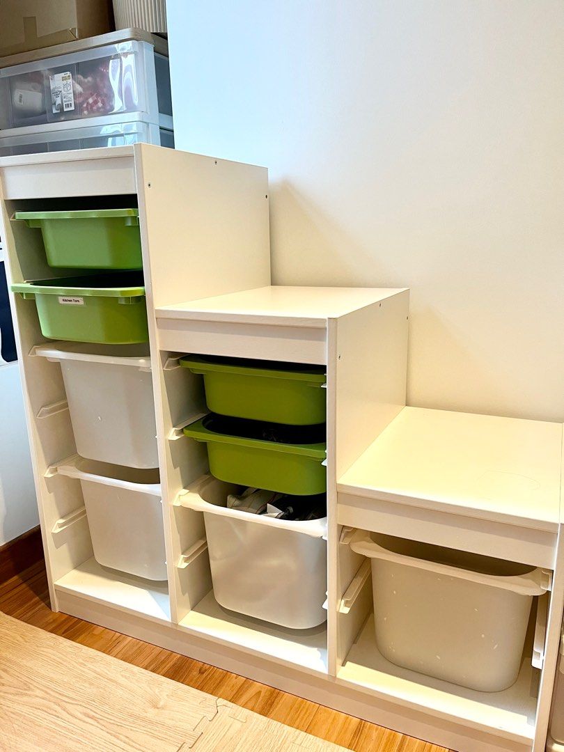 IKEA TROFAST with 8 storage bins, Babies & Kids, Baby Nursery & Kids ...
