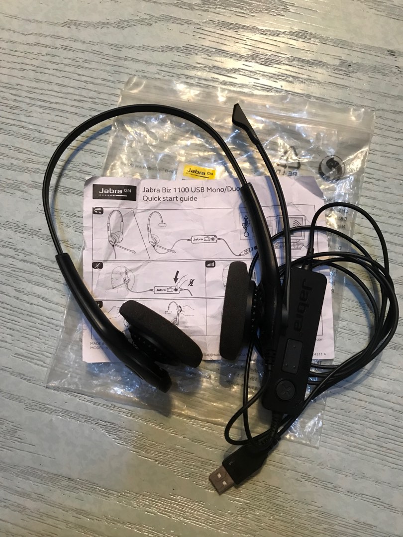 Jabra Biz Headset Audio Headphones Headsets On Carousell