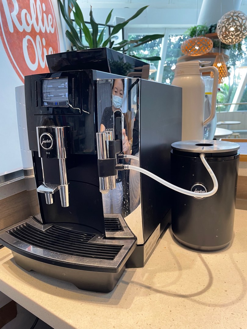 Jura WE8 espresso machine with milk chiller, TV & Home Appliances, Kitchen Appliances, Coffee ...