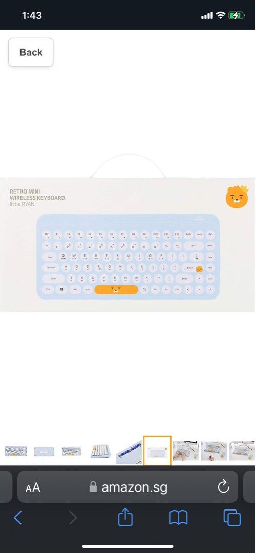 Hangul keyboard - KAKAO FRIENDS Official- Little Friends Retro Mini ...