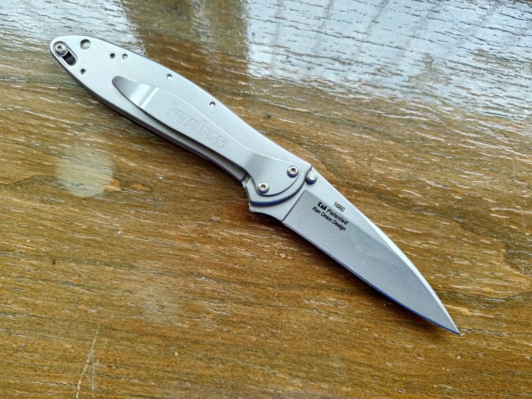 Kershaw Leek Ken Onion Design EDC Folding Knife, Sports Equipment ...