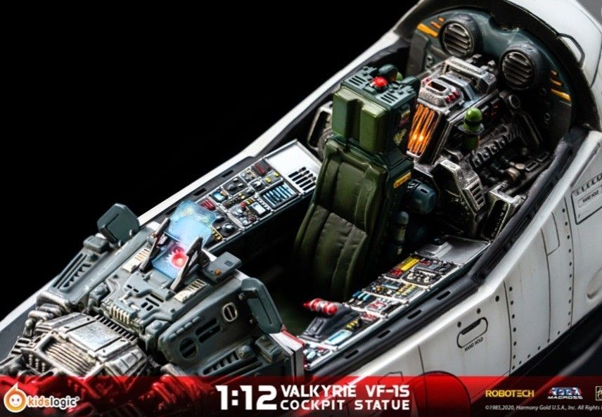 KidsLogic 1/12 Robotech Macross Valkyrie VF-1S Cockpit Statue, Hobbies ...