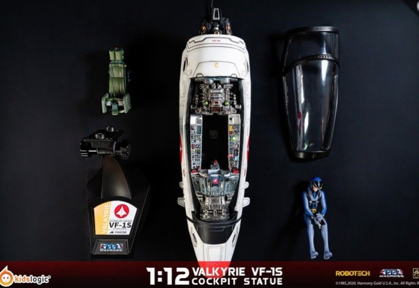 KidsLogic 1/12 Robotech Macross Valkyrie VF-1S Cockpit Statue, Hobbies ...
