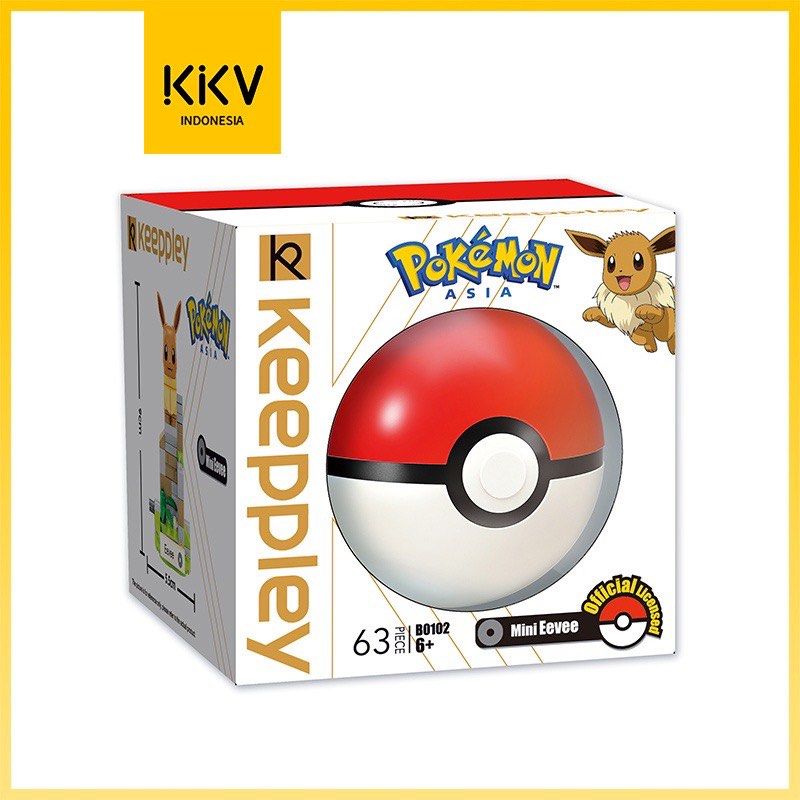 KKV Keeppley Mini Eevee Qman Building Blocks Toy Set Mainan Anak ...
