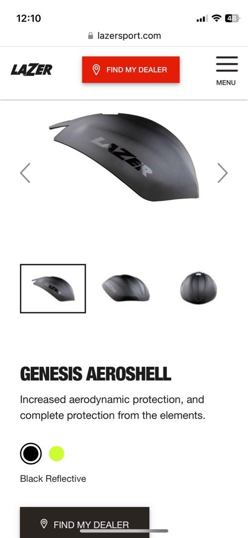 LaZer aeroshell genesis, Sports Equipment, Bicycles & Parts, Parts ...