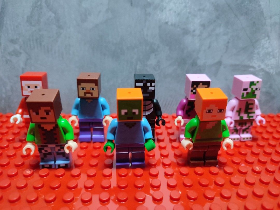 Lego brick clone/alternative Minecraft inspired set of 8, Hobbies ...